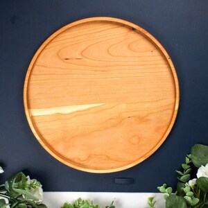 Cherry Catch All Tray, Wooden Tray, Round Wooden Tray - Etsy