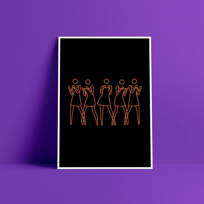 Ann Dancing Indianapolis Mass Ave Digital Poster PDF and SVG - Etsy