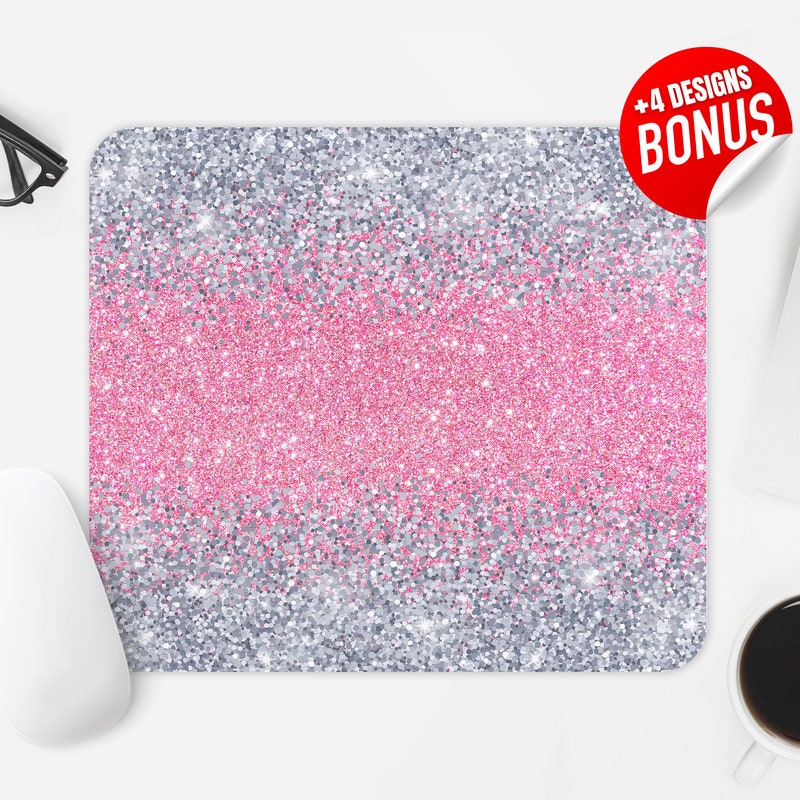 Pink Sparkly Mousepad - Etsy