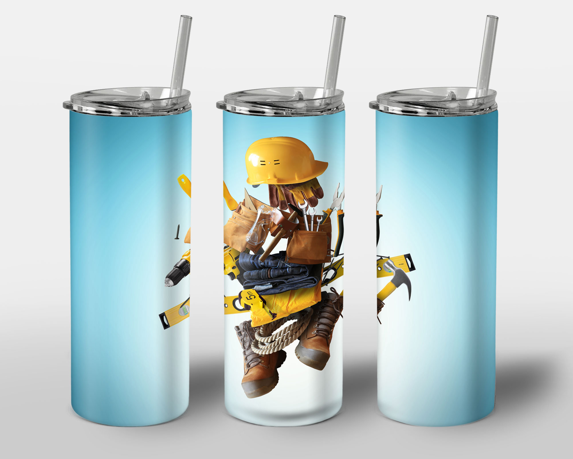 Laborer Tools Design for Tumbler Construction Workman - Etsy