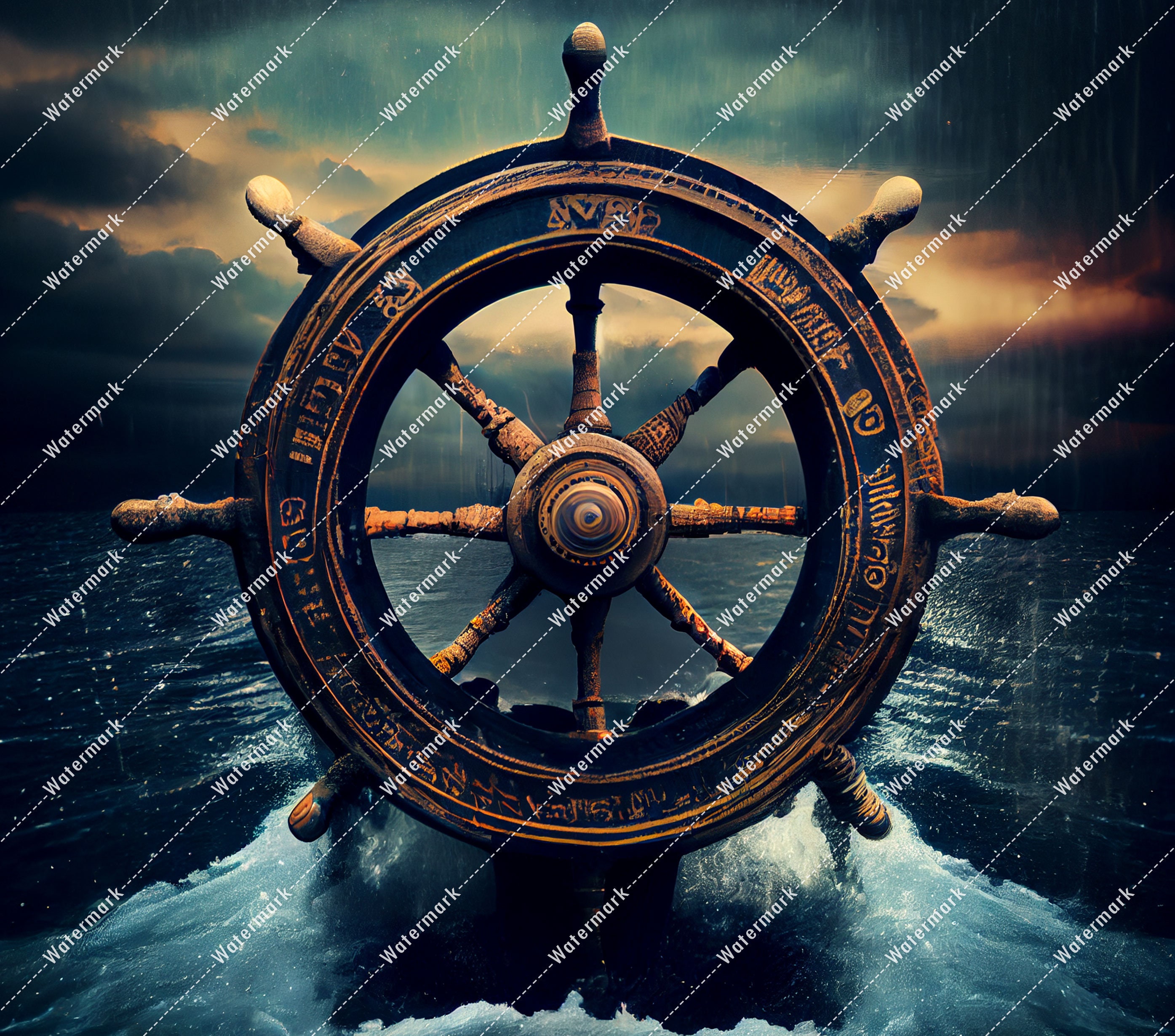 Nautical Seamanship Design for Tumbler, Alcohol Ink Art, Marine ...