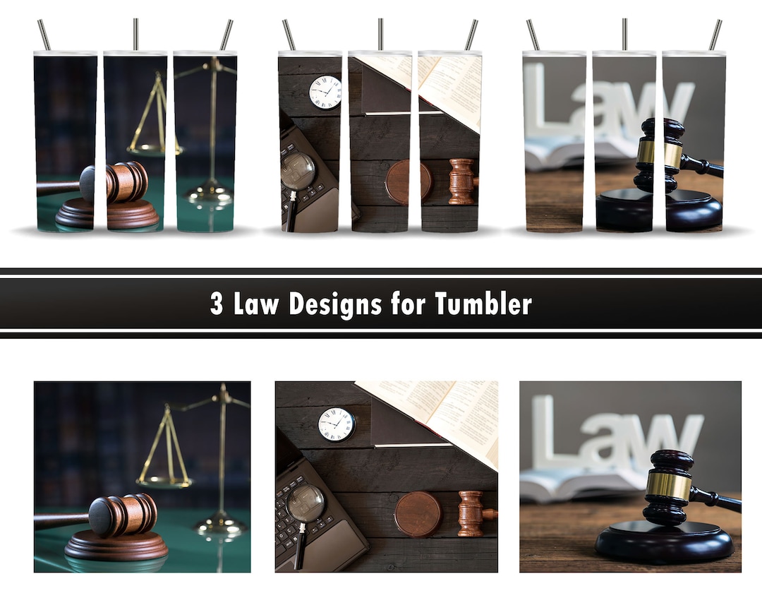 Law Designs Bundle for Tumbler, Law Firm Justice Notary Judge Hammer ...