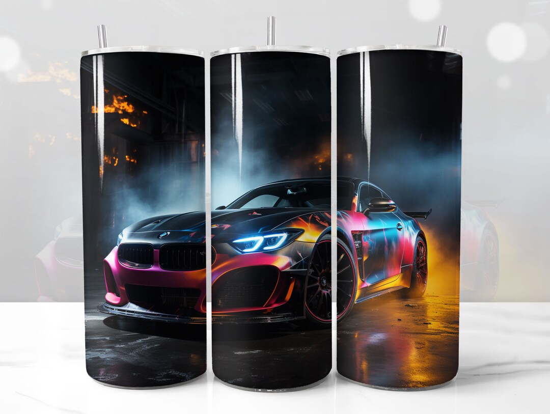 Sport Car Design for Tumbler, STRAIGHT 20oz Skinny Tumbler Wrap ...