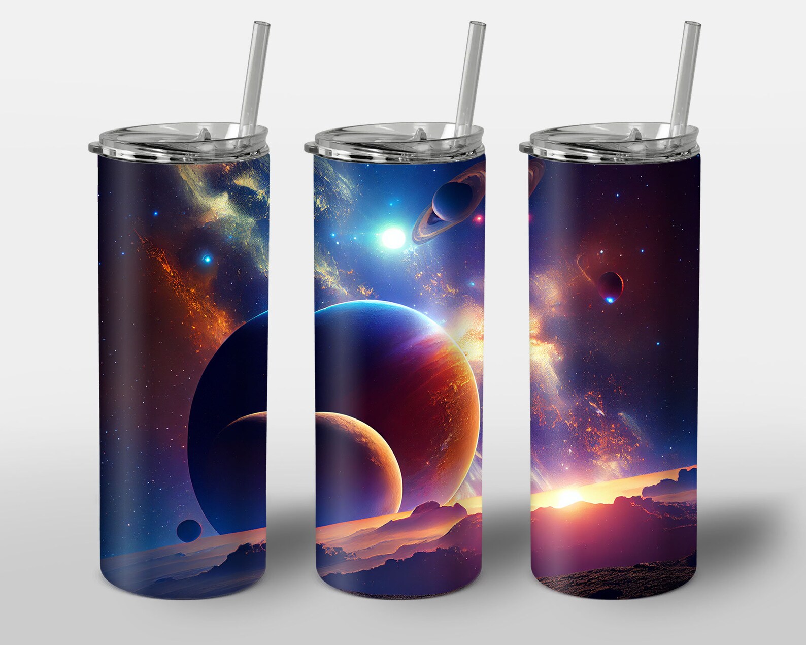 Planets Astronomy Design for Tumbler, Alcohol Ink Art, Space ...