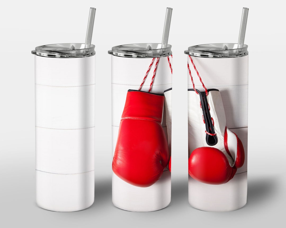 Boxing Gloves Design for Tumbler, STRAIGHT 20oz Skinny Tumbler Wrap ...