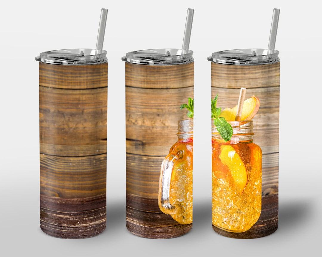Sweet Tea Design for Tumbler, Sweet Tea Peach and Mint Wooding Design ...