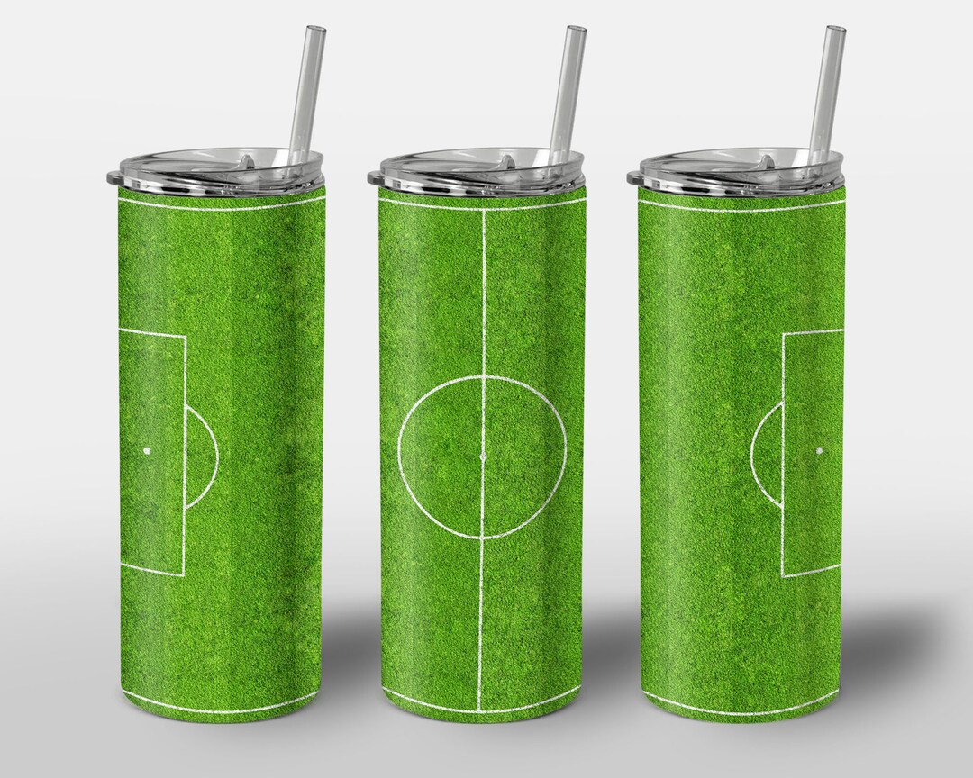 Soccer Field Design for Tumbler, STRAIGHT 20oz Skinny Tumbler Wrap ...