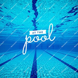 At the Pool Swimming Design for Tumbler, STRAIGHT 20oz Skinny Tumbler ...