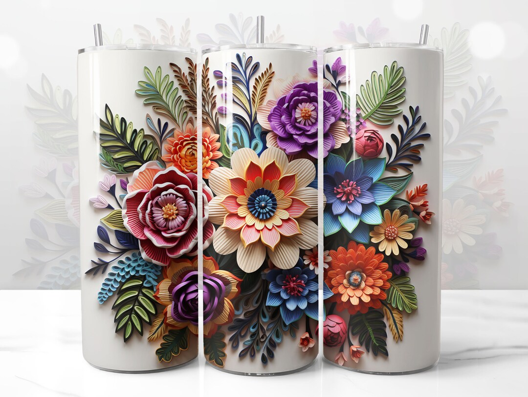 3D Mexico Embroidered Tumbler Wrap, Mexican Design, 20oz Sublimation ...