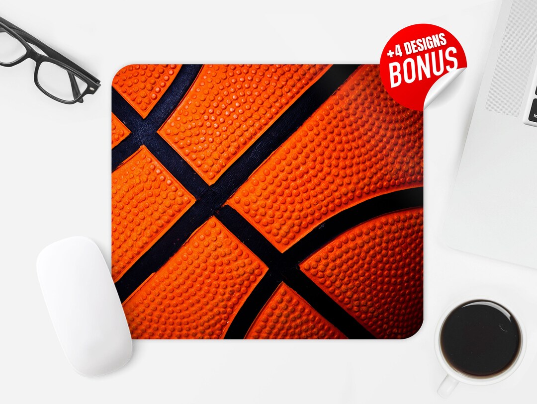 Basketball Mouse Pad Sublimation Design, 3D Basketball Ball Pattern ...
