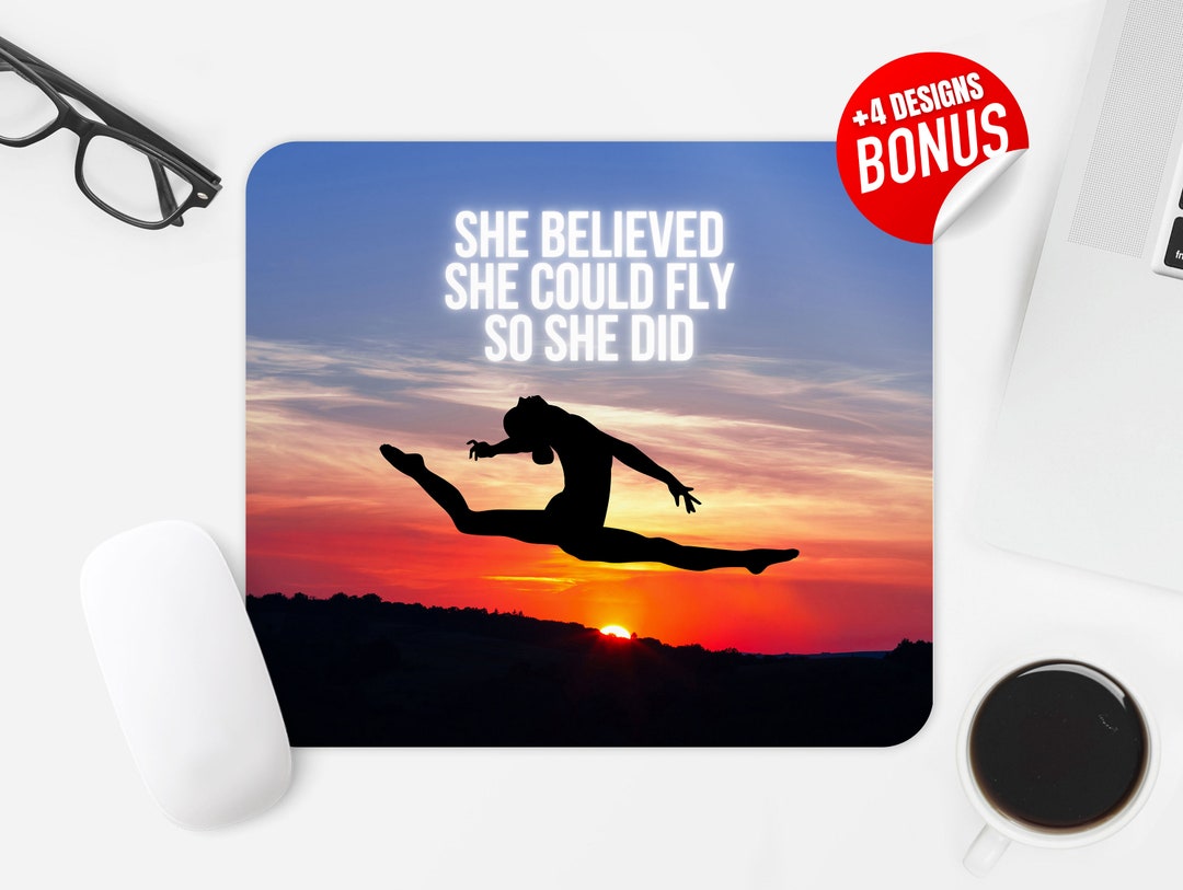 She Believed She Could Fly so She Did Mouse Pad Sublimation Design ...