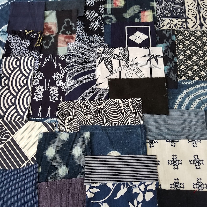 Japanese Indigo Fabric - Etsy