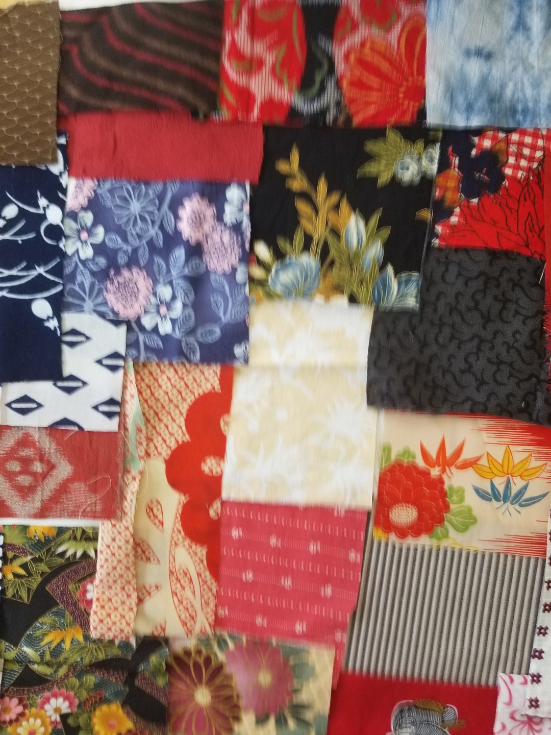 Vintage 20 Jumbo Cotton Boro Packet/Algodón japonés vintage/Costura ...