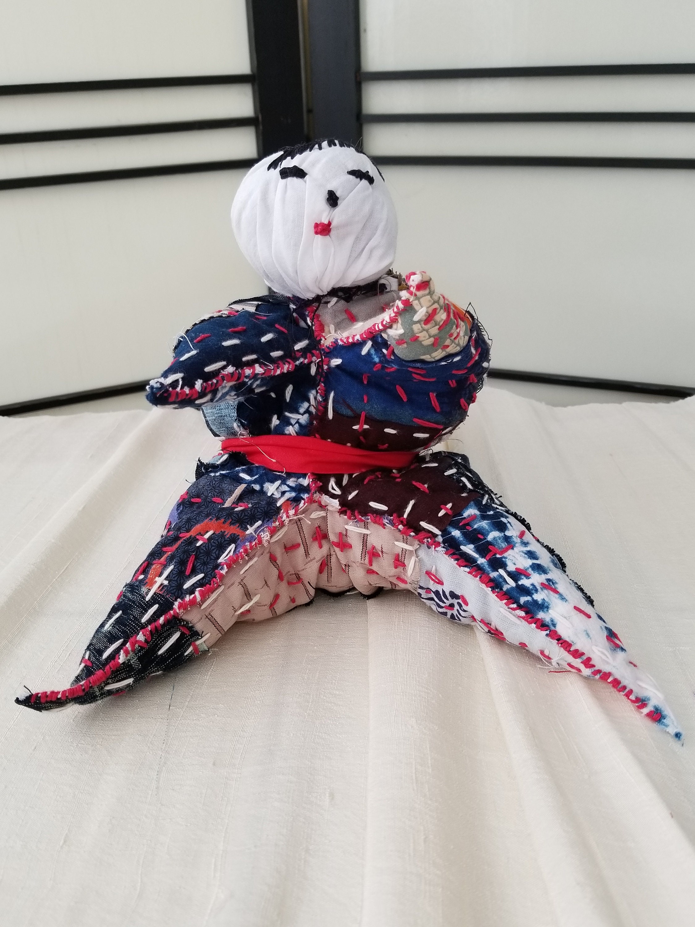 Vintage Fabrics Japanese Hoko Doll Boro Kit Everything Included/slow ...