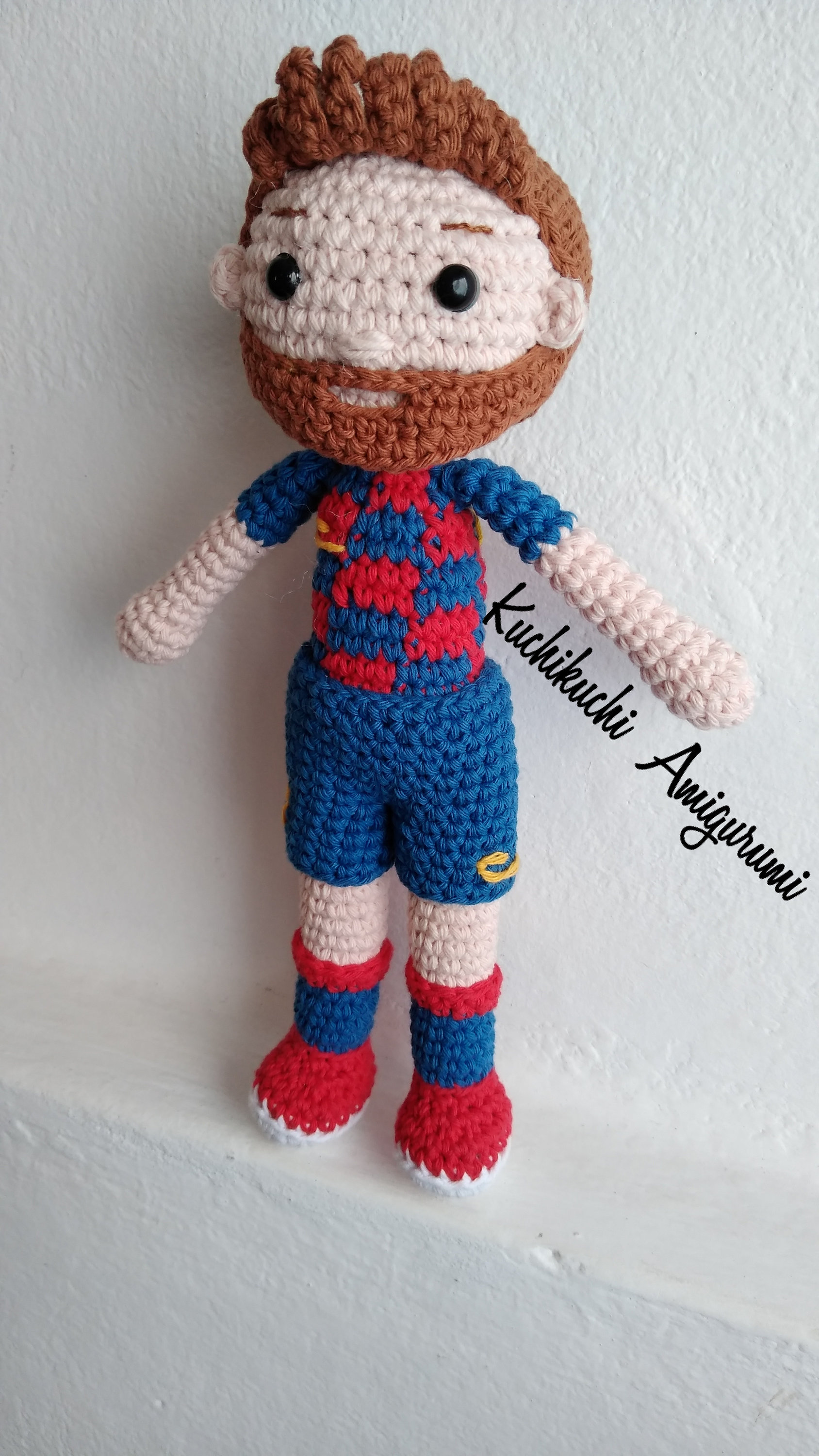 Amigurumi patrón pattern Messi tutorial PDF español - Etsy México