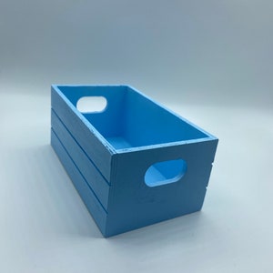 Light Blue Wood Crate - Etsy