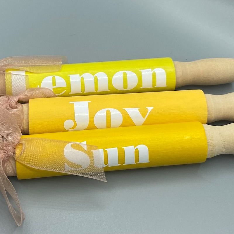 Lemon Mini Rolling Pin - Etsy
