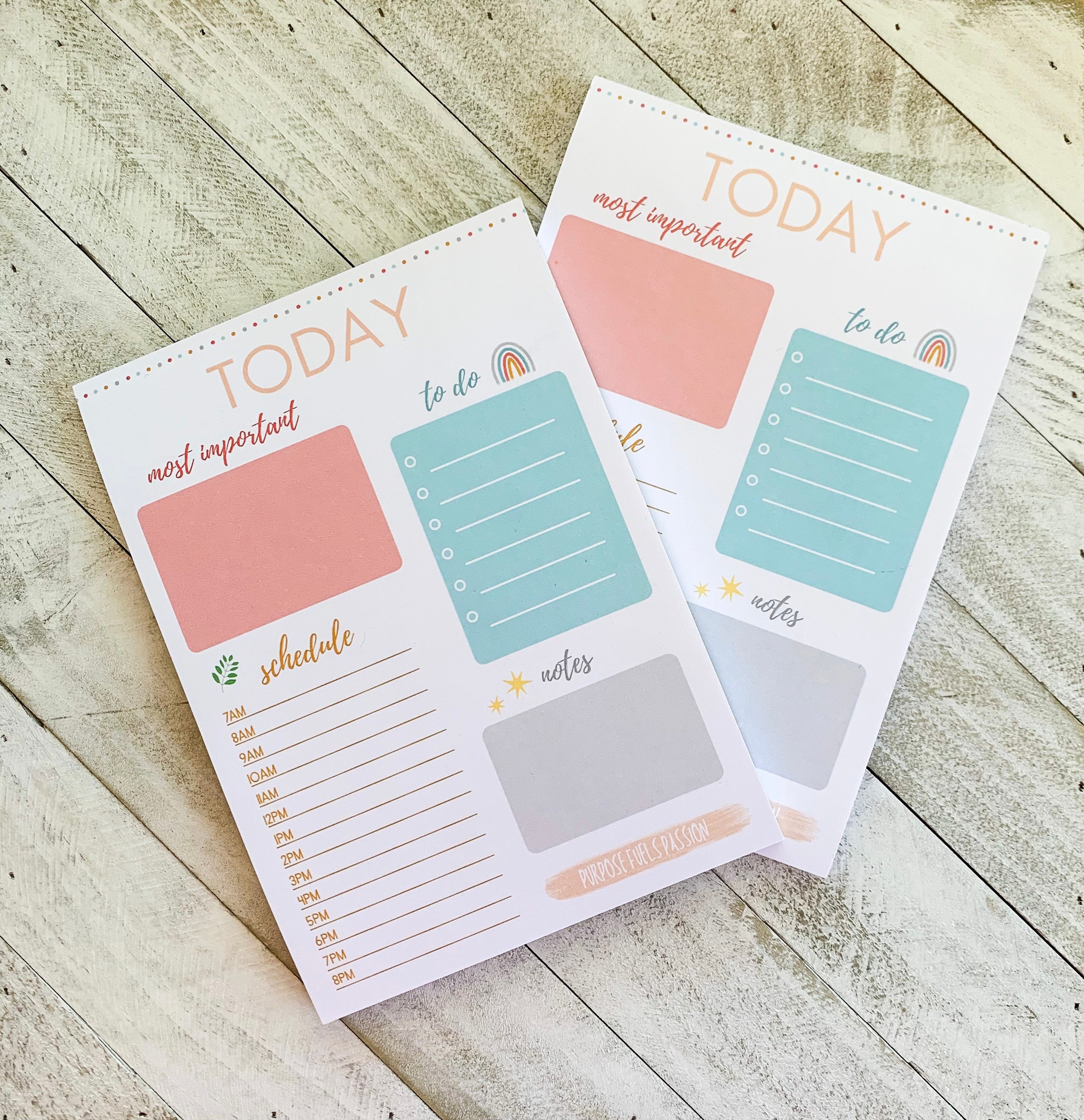 TODAY Notepad 5x7 in 50 Pages Perfect for Your Todo | Etsy