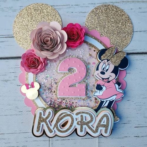 Minnie Inspired Cake Topper - Etsy