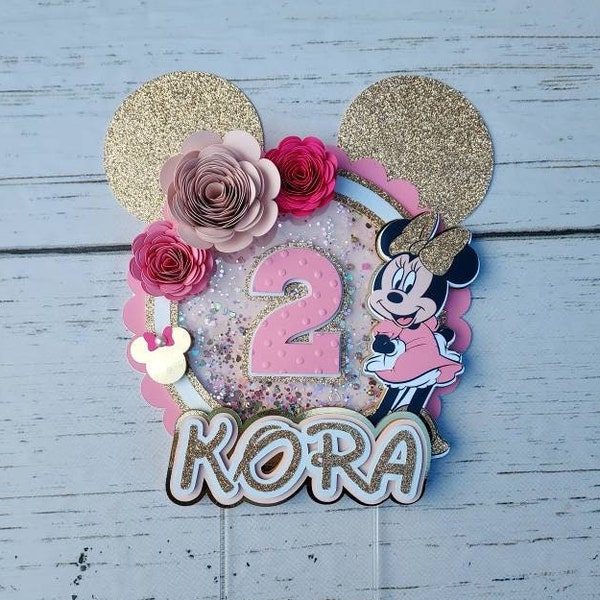 Minnie Mouse Cake Topper - Etsy