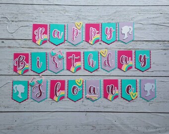 Barbie Banner - Etsy