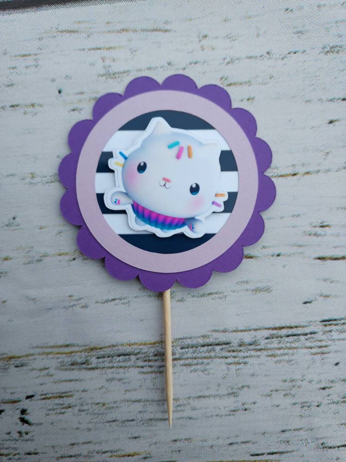 Gabby Dollhouse Cupcake Topper Gabby Dollhouse Birthday Etsy