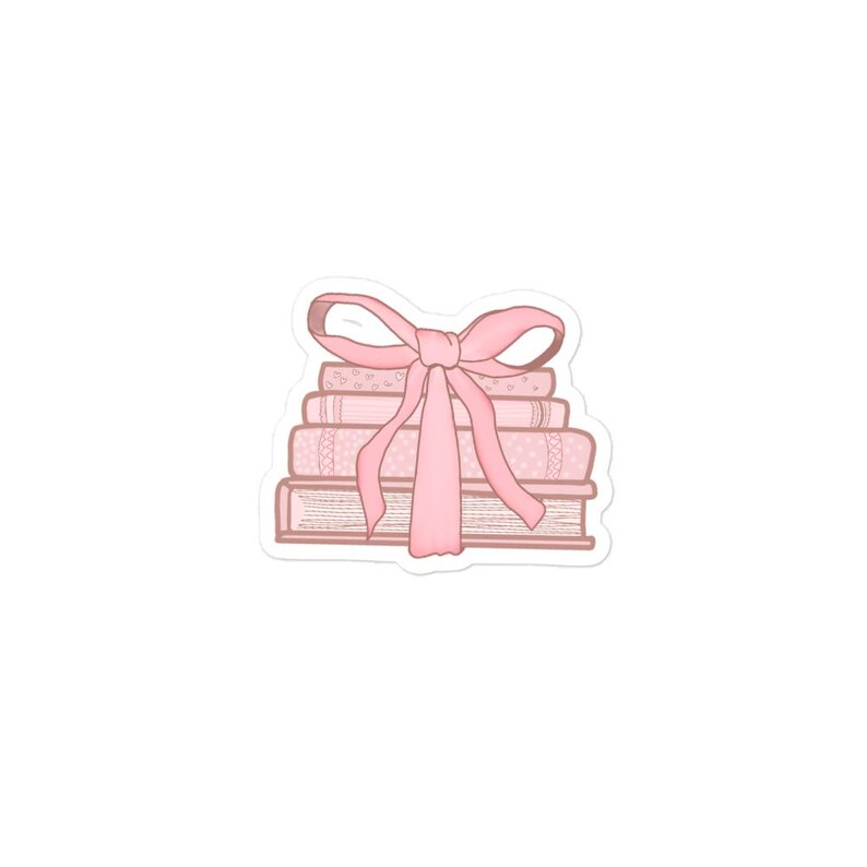Cutie Pink Book Bundle Sticker - Etsy