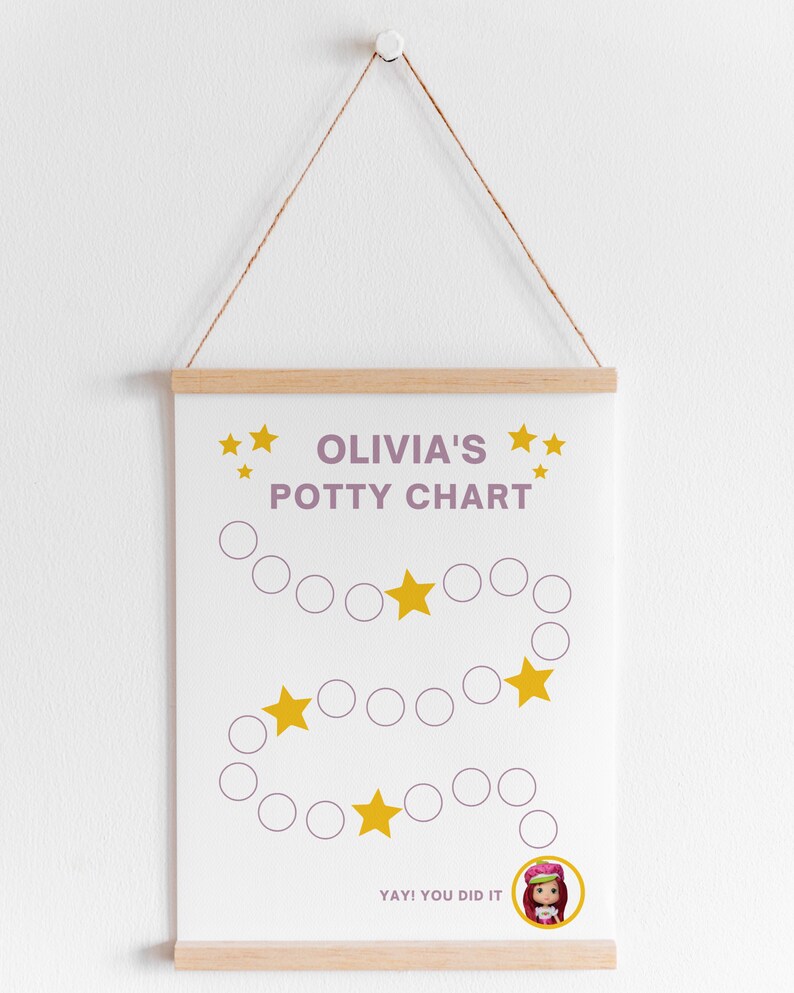 Editable Potty Chart, Potty Training Chart, Custom Sticker Chart, Potty ...
