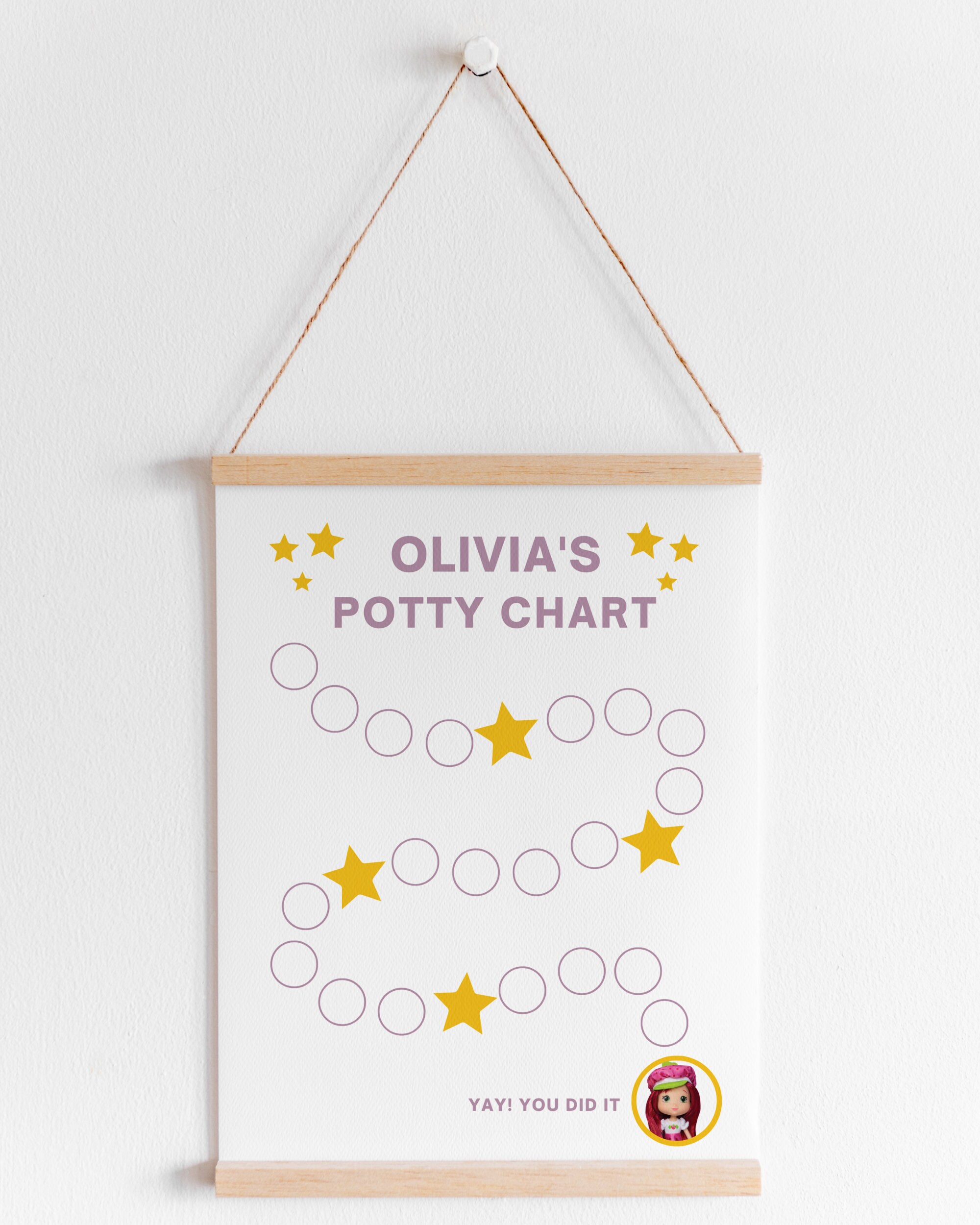 Editable Potty Training Chart: Custom Reward Sticker Chart (digital ...