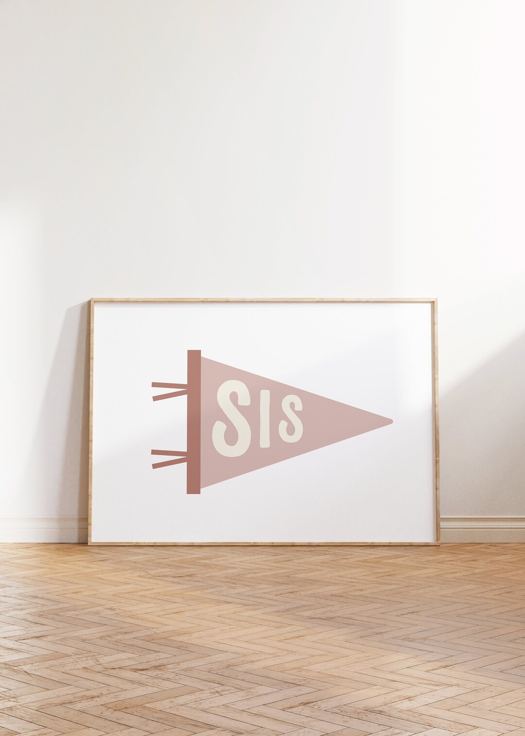Sis Pennant Flag Print: Modern Kids Room Wall Art (digital Download) - Etsy