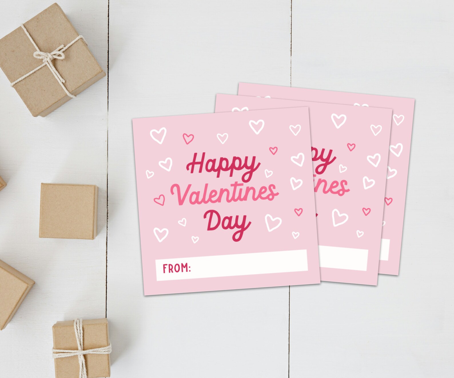 Printable Valentine's Day Cards, Happy Valentines Day, Instant Download ...