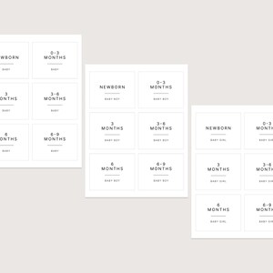 Printable Baby Storage Labels, Storage Bin Labels, Nursery Organization ...