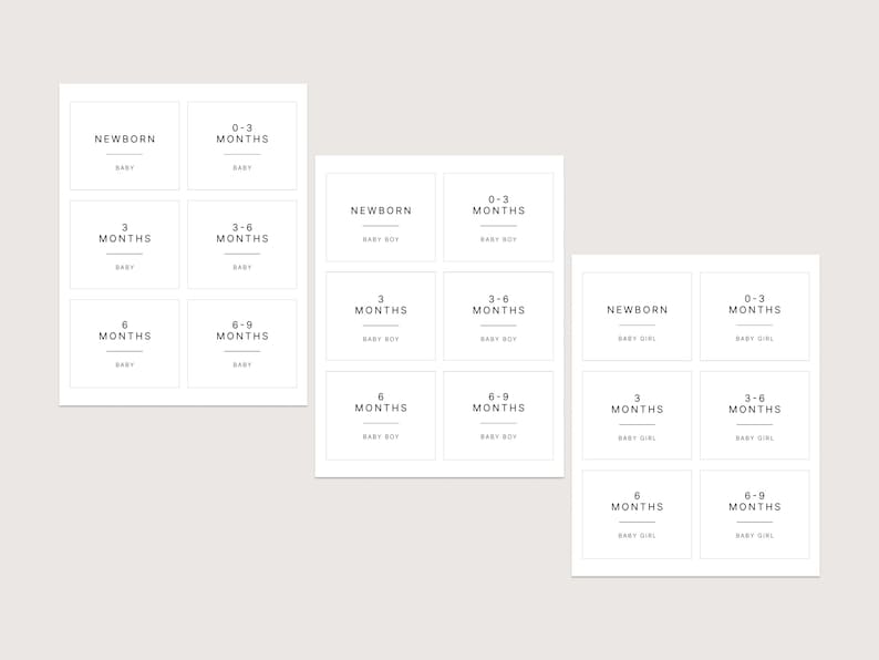 Printable Baby Storage Labels, Storage Bin Labels, Nursery Organization ...