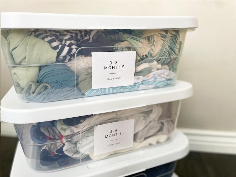 Printable Baby Storage Labels, Storage Bin Labels, Nursery Organization ...