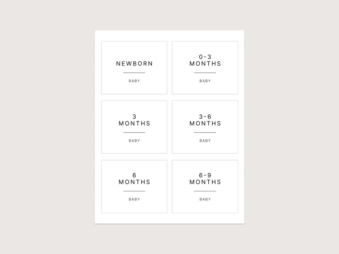 Printable Baby Storage Labels, Storage Bin Labels, Nursery Organization ...