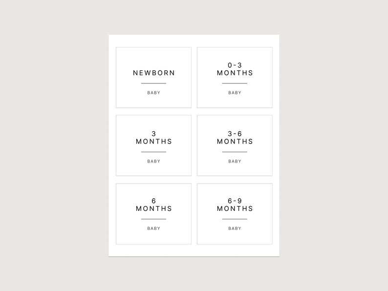 Printable Baby Storage Labels, Storage Bin Labels, Nursery Organization ...