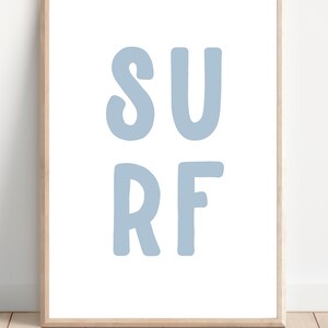 Boho Surf Gallery Wall Art Set of 6 Prints, Surf Nursery Decor, Boho ...