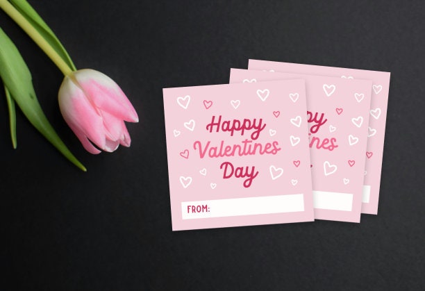 Printable Valentine's Day Cards, Happy Valentines Day, Instant Download ...