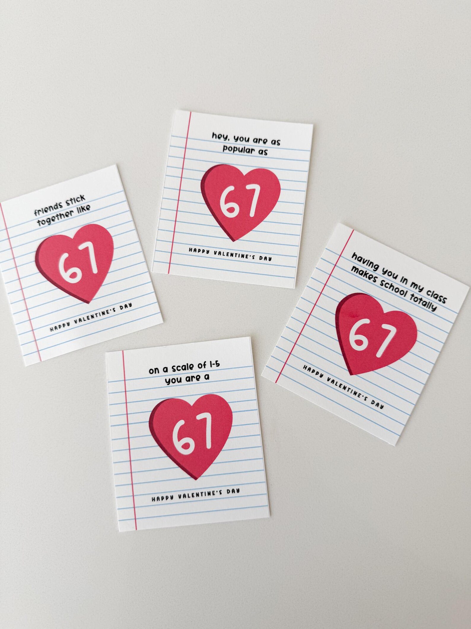 67 Valentine Cards for Kids/tweens | Funny 6–7 Classroom Valentines ...