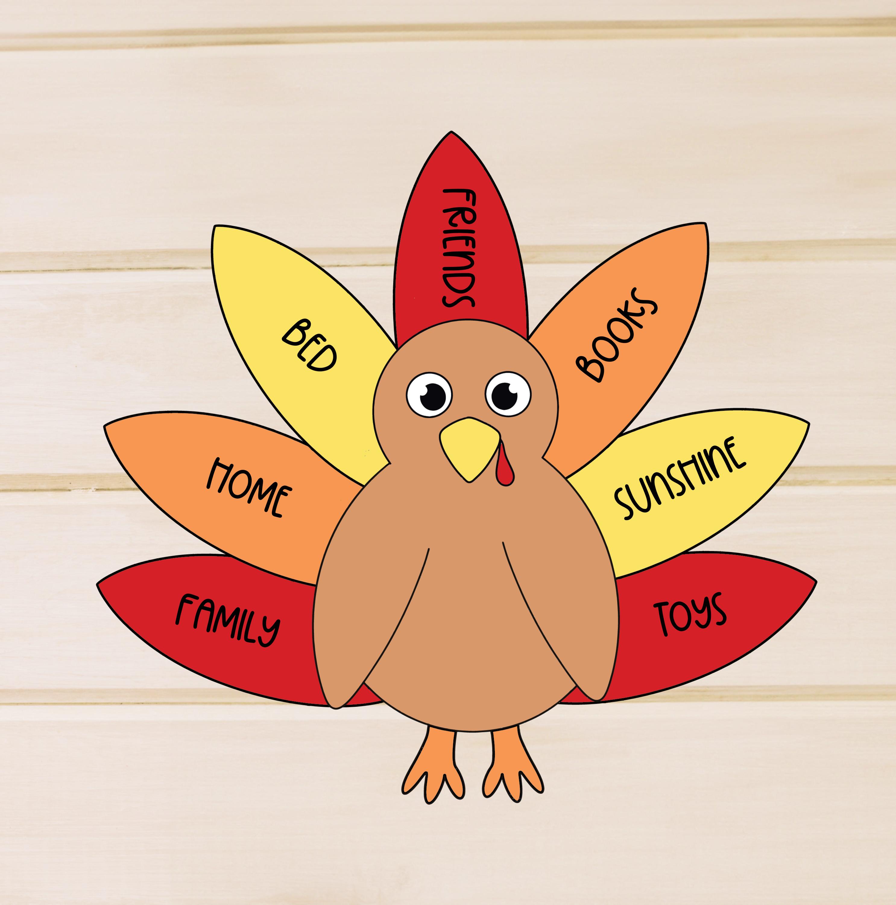 Printable Build a Turkey Kid's Craft, Printable Thanksgiving Craft, Fun ...