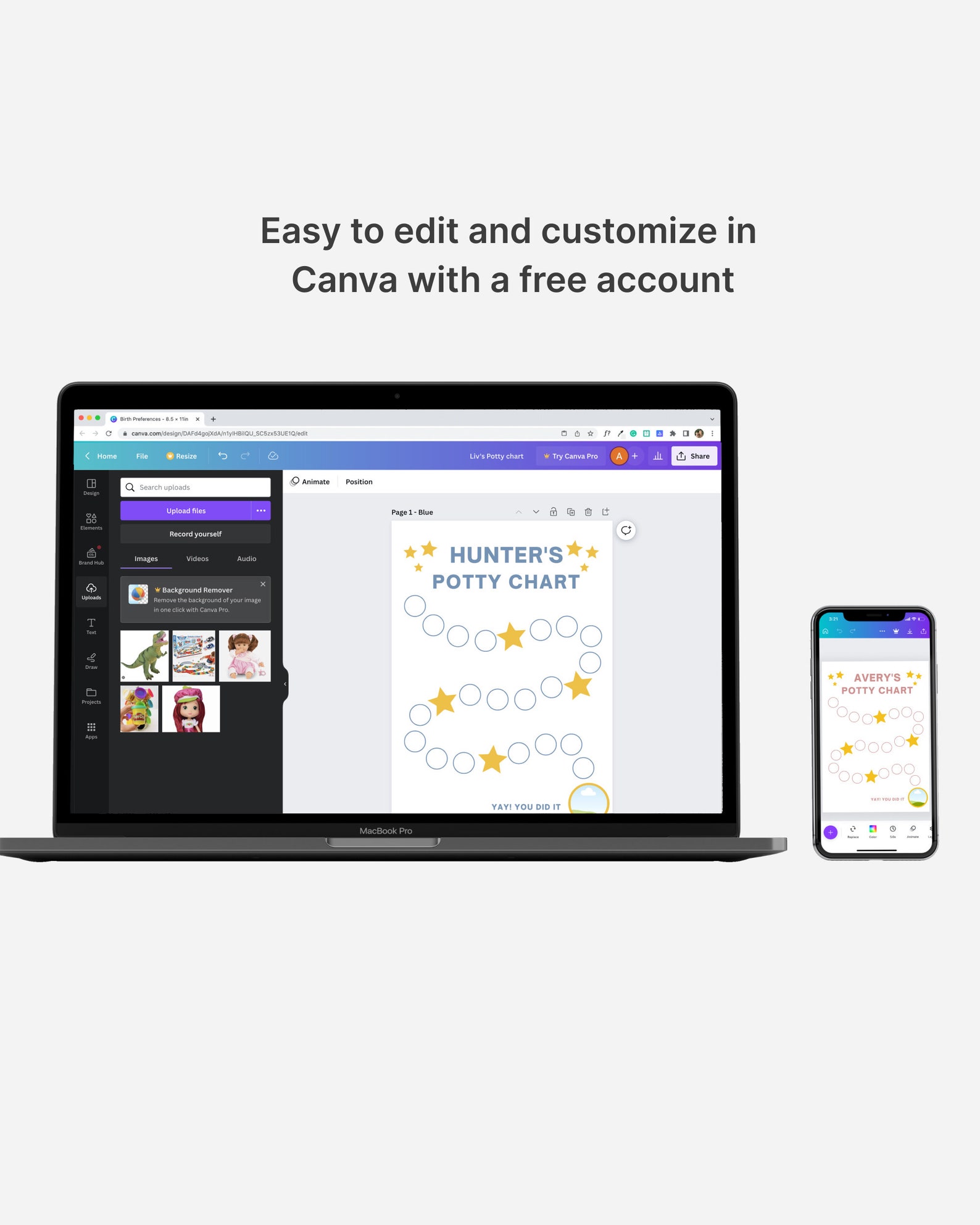 Editable Potty Chart, Potty Training Chart, Custom Sticker Chart, Potty ...