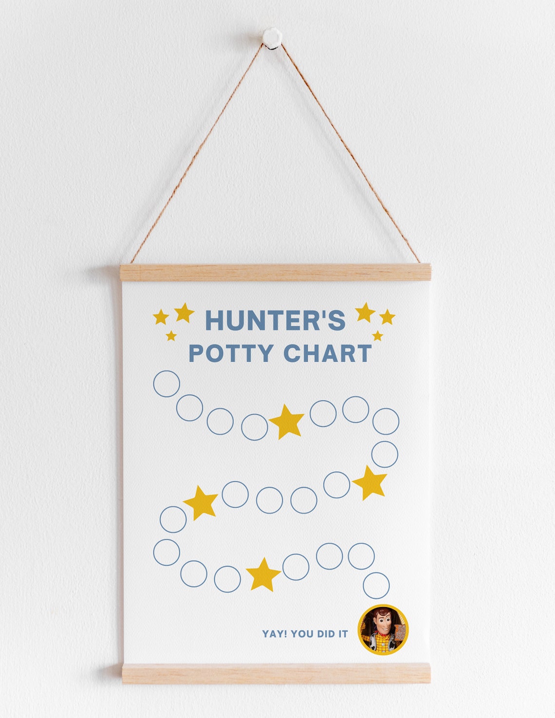 Editable Potty Chart Potty Training Chart Custom Sticker - Etsy