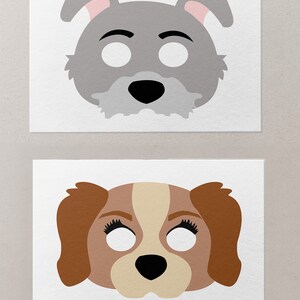 Printable Lady and the Tramp Inspired Masks Costume Printable - Etsy