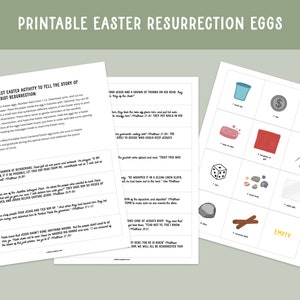 Printable Resurrection Eggs Story: Easter Activity (PDF) - Etsy