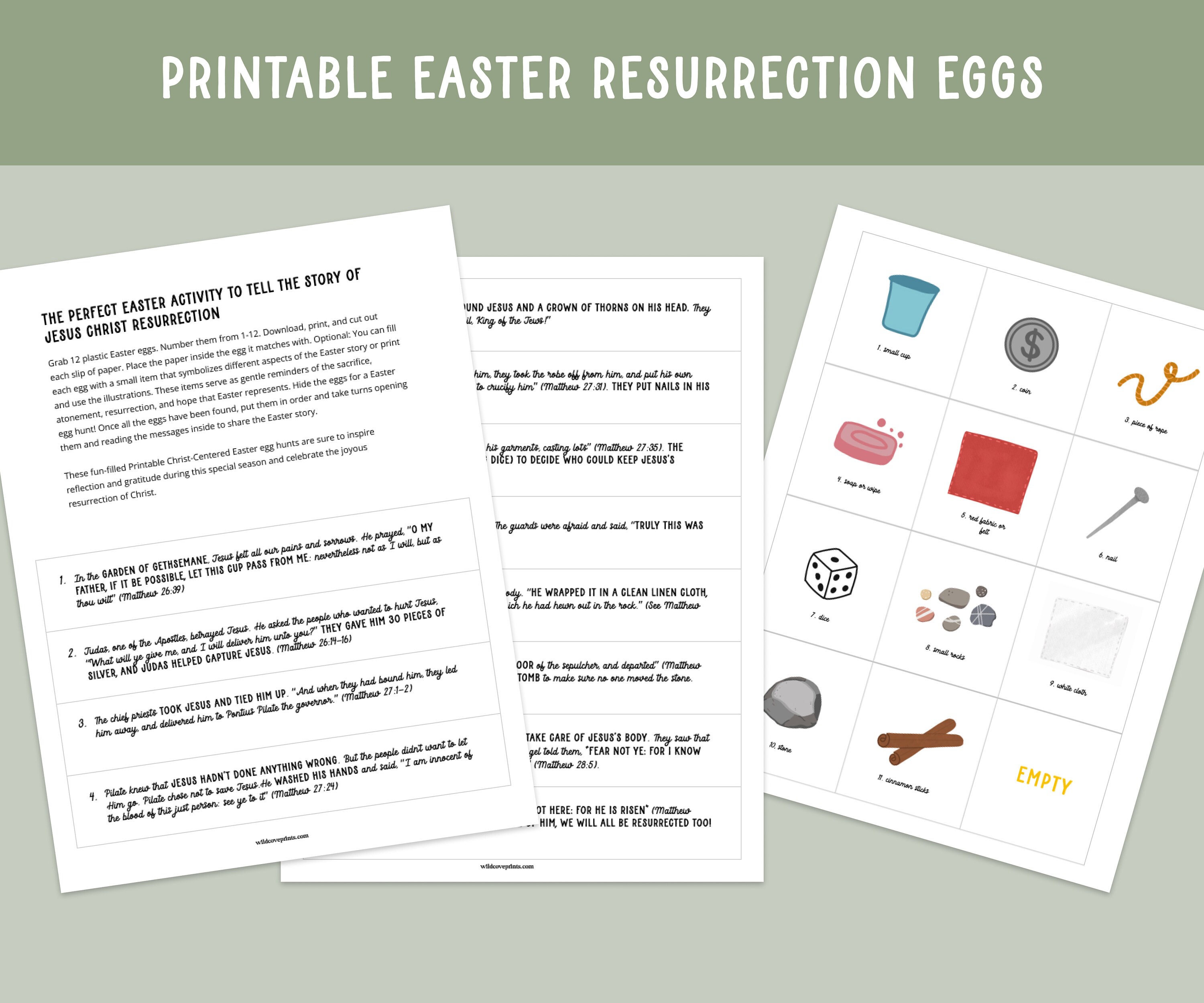 Printable Resurrection Eggs Story: Easter Activity (PDF) - Etsy