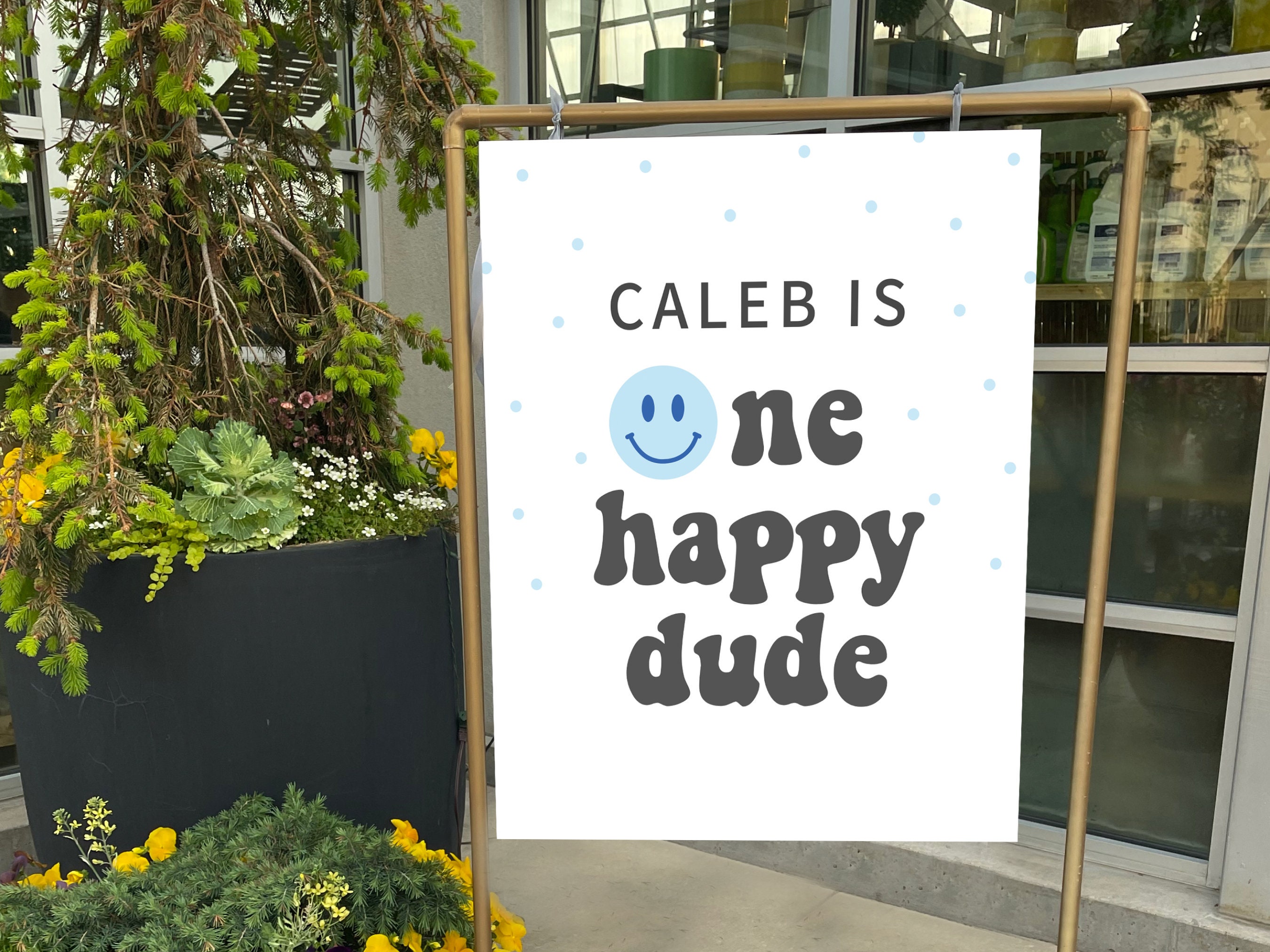 Blue One Happy Dude Birthday Bundle, Editable Template, Boy's 1st ...