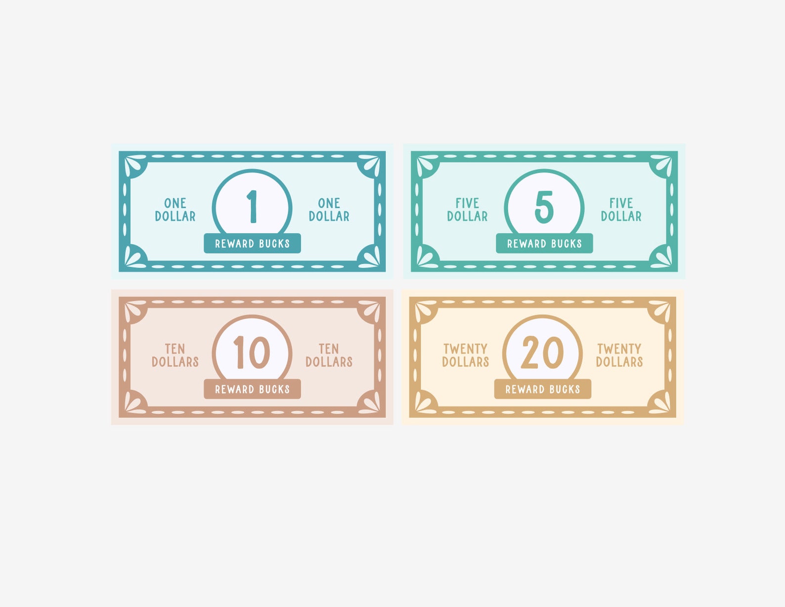 Reward Bucks Printables, Mom Bucks, Chore Bucks for Kids, Printable Mom ...