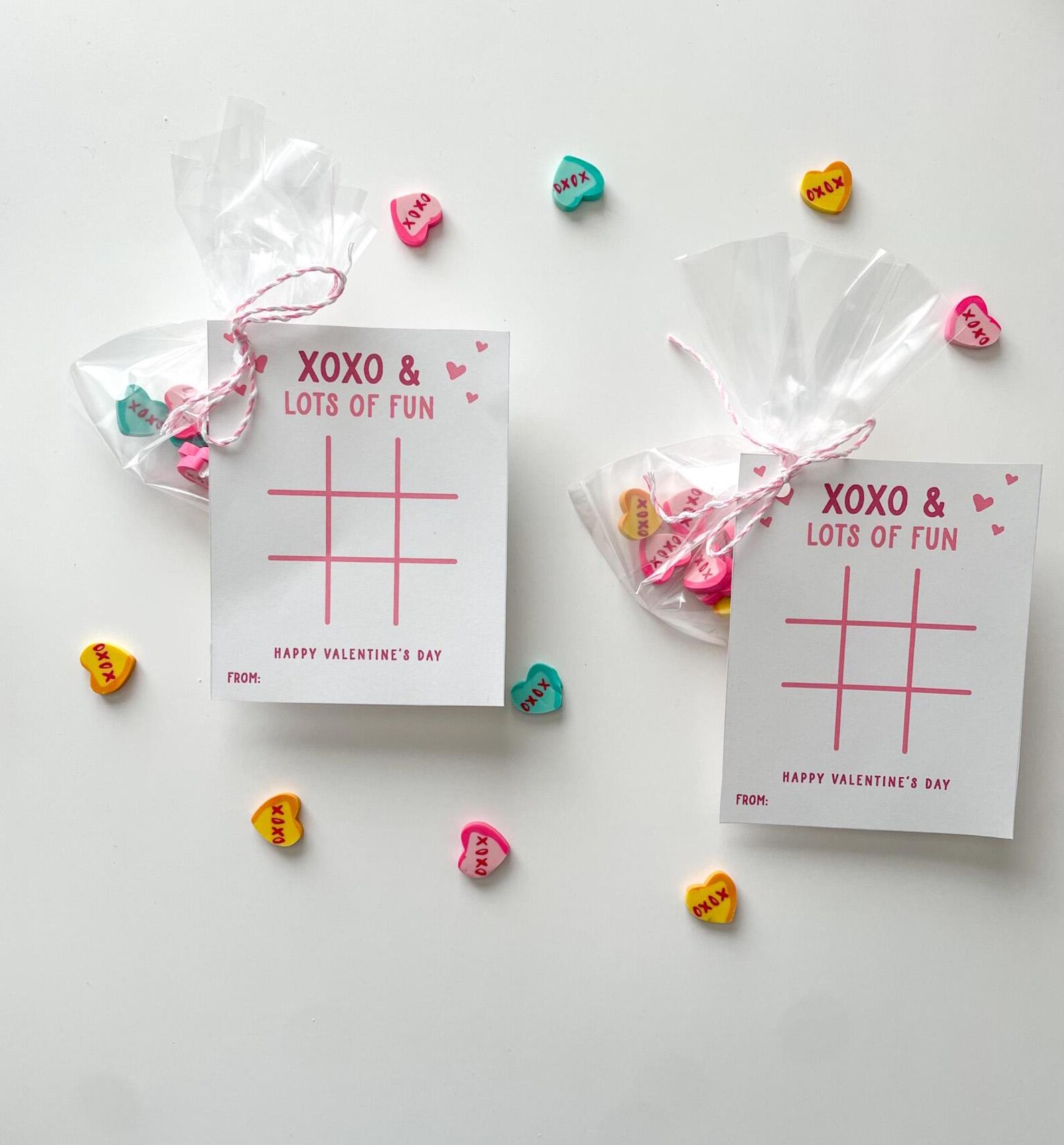 Printable Valentine's Tic Tac Toe Game, Valentine Tags, Happy Valentine ...