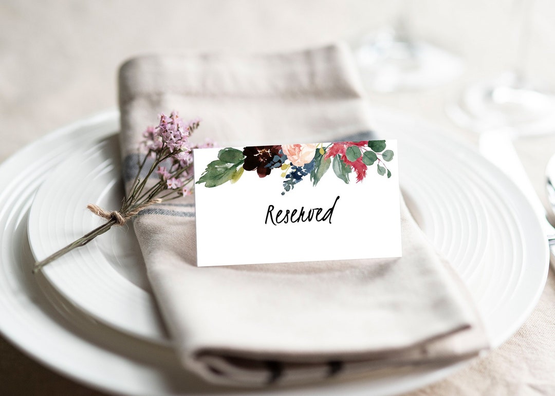 Reserved Seating Cards Instant Access Wedding Stationery - Etsy