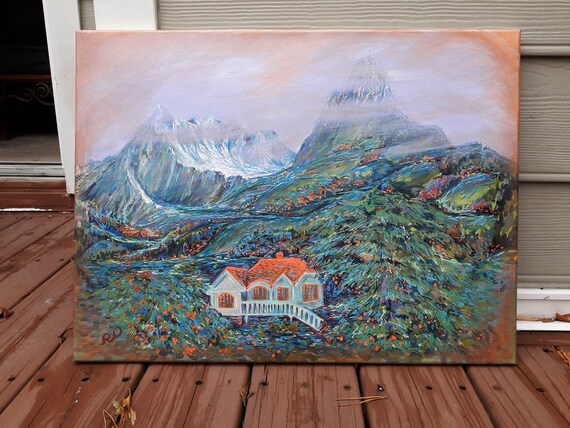 Tangerine House Drawing John 14:2" Art Print For Sale By
